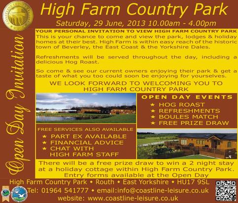 Coastline Leisure, High Farm Country Park, Routh, Beverley, HU17 9SL