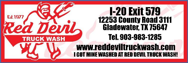 Red Devil Truck Wash I-20 Exit 579, Gladewater, TX, 75647