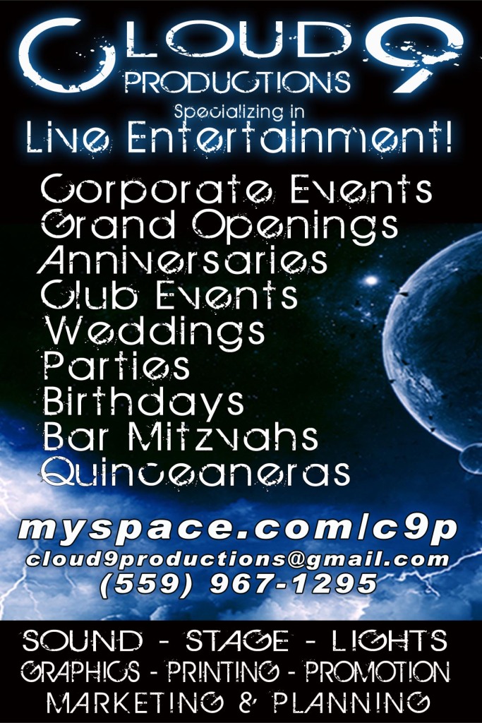 Cloud 9 Productions Fresno, CA, 93710
