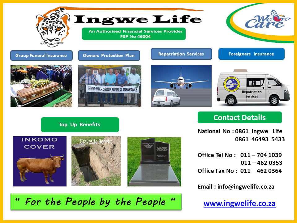 Ingwe Life - Group Funeral Insurance Nothlands Corner Shopping Centre ...