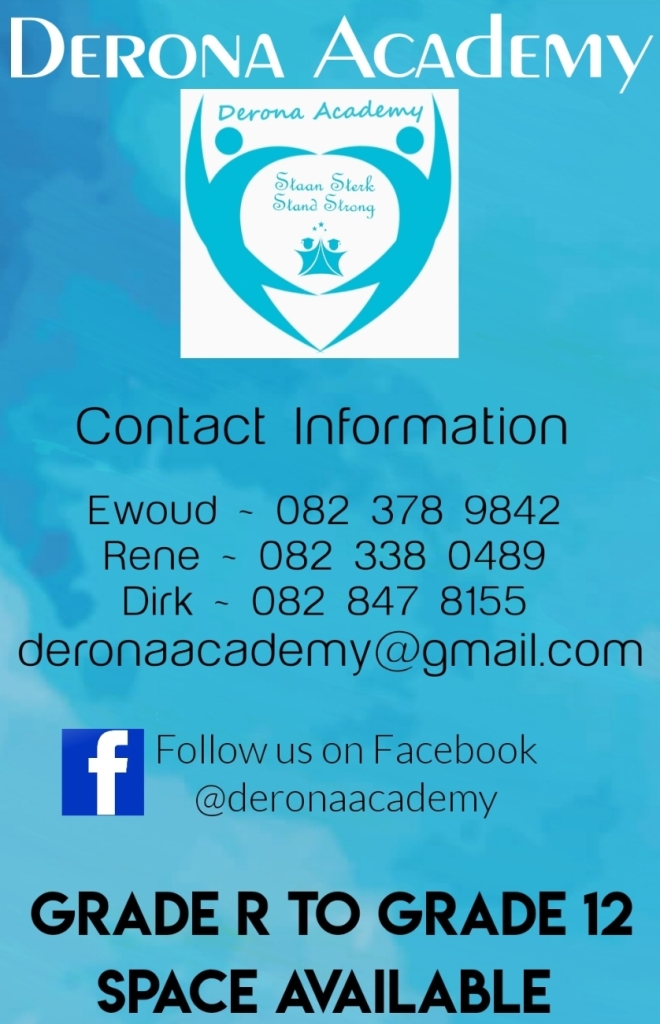 Derona Academy Derona Academy 36 Sim Street, Glen Marais, Kempton park ...