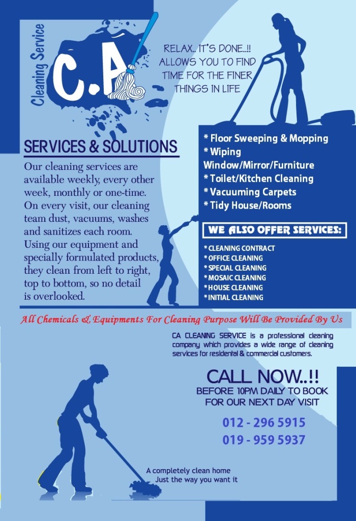CA Cleaning Service Sdn Bhd 24-1R, Cheras, 56000